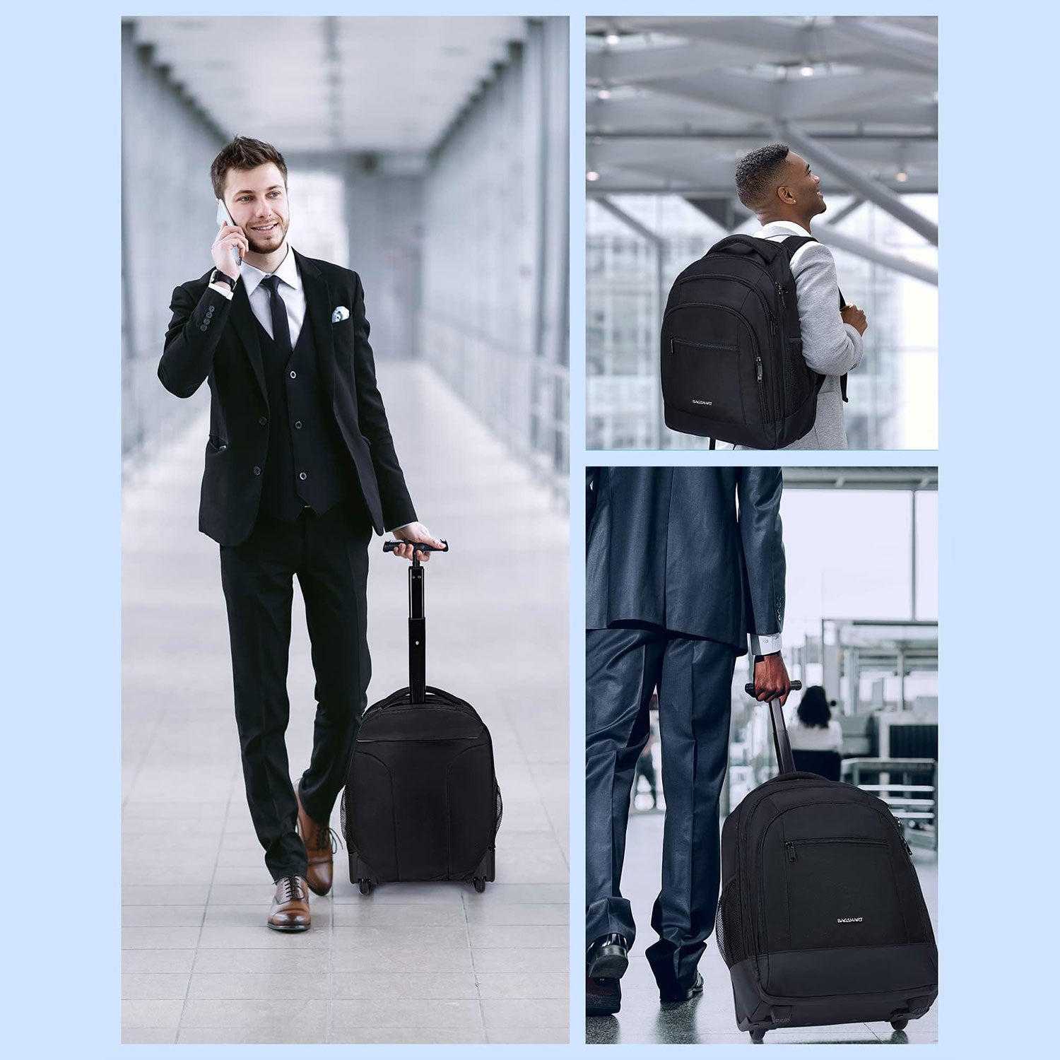 Terran Carry-on 45L Rolling Travel Backpack - Bagsmart Australia ...