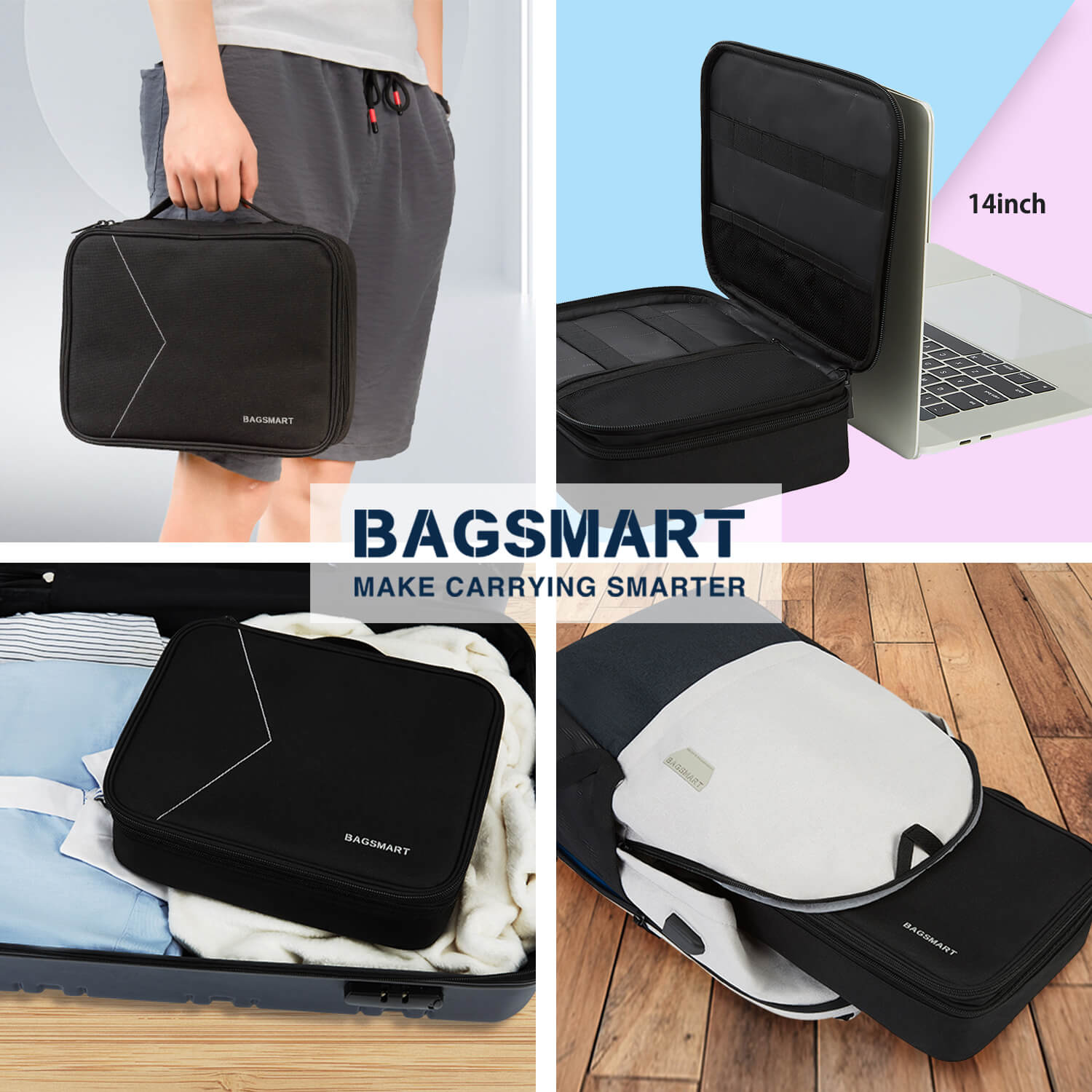 Large Double Layer Cable Bag - Bagsmart Australia